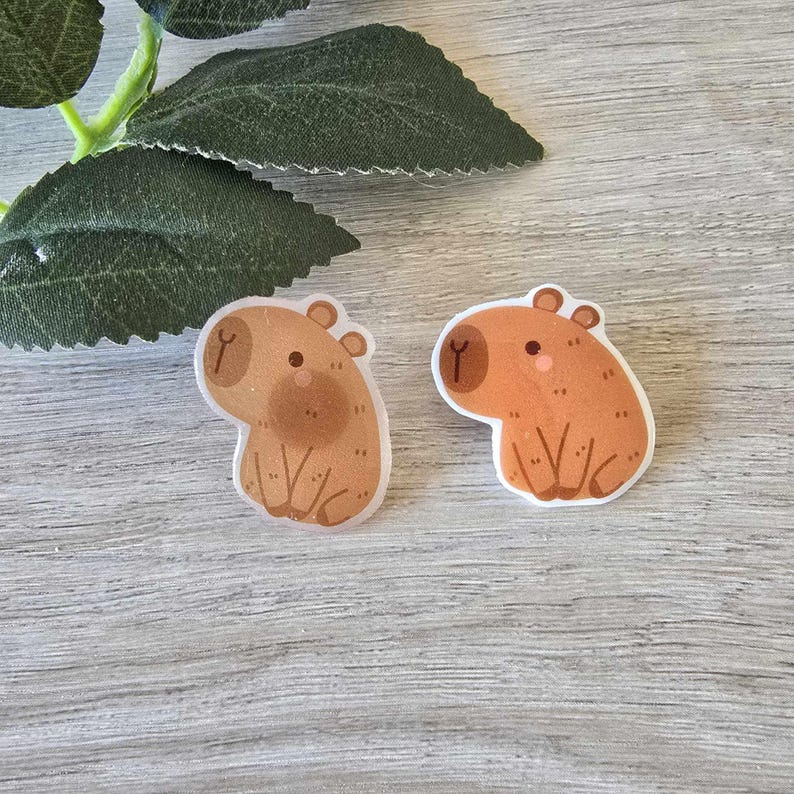 Handmade CAPYBARA Pin - Cute Capybara Pin - Bag Pin - Clothes Pin ...