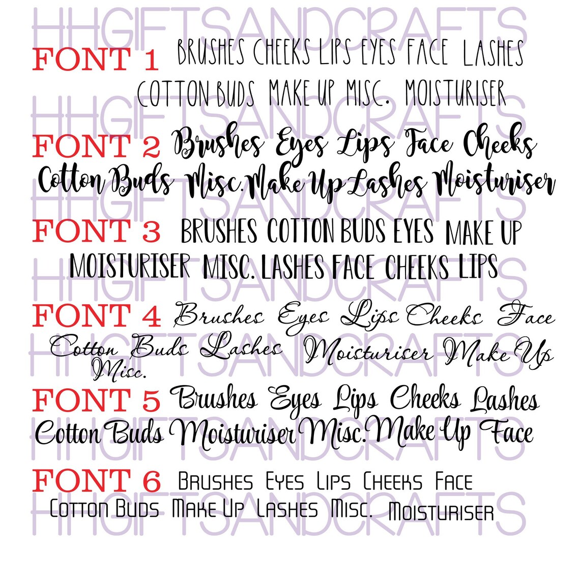 10 X Make up Labels Vinyl Decal Transfers Face Eyes - Etsy