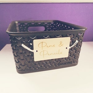 Personalised Loop Hole Tags - Basket Labels,box Tags,vinyl Tags ...