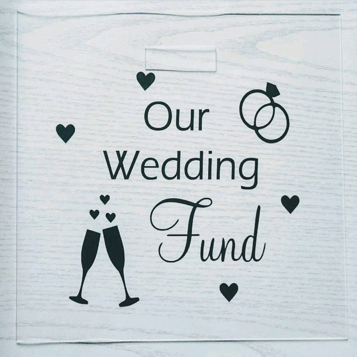 Our Wedding Fund Vinyl Transfer Decal for Frames/money Box Frames/ikea ...
