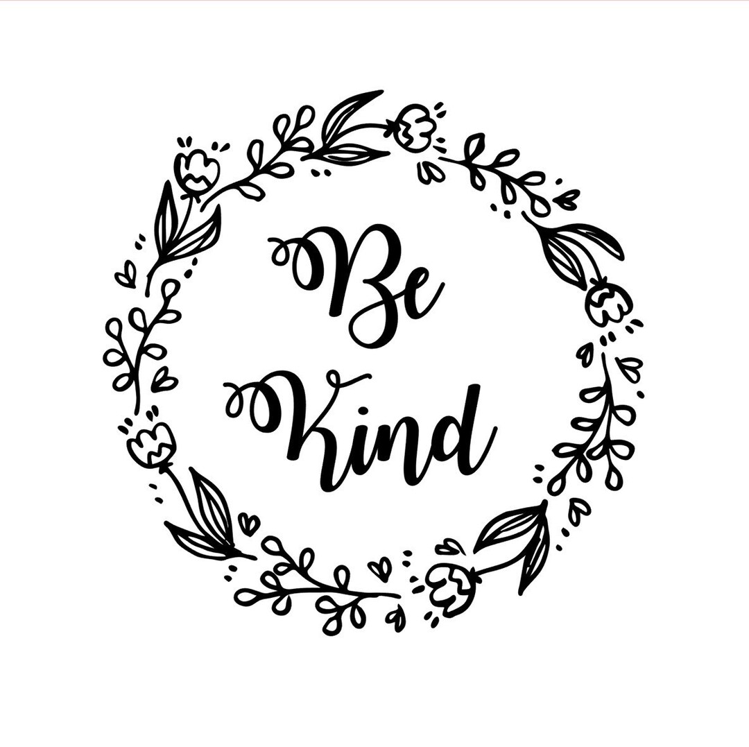 Be Kind - Wreath - Vinyl Transfer Decal for Frames/ikea Ribba Frame ...