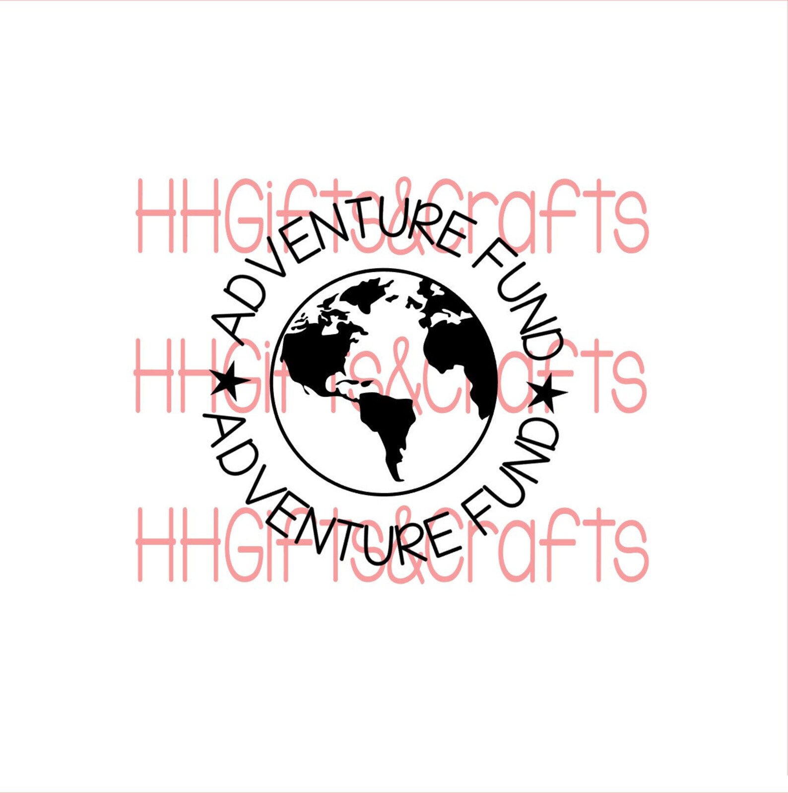 Our Adventure Fund (world) Vinyl Transfer Decal for Frames/money Box ...