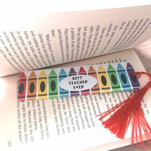 Personalised Teacher Thank You Bookmark-gift-teacher School Gift-end of ...