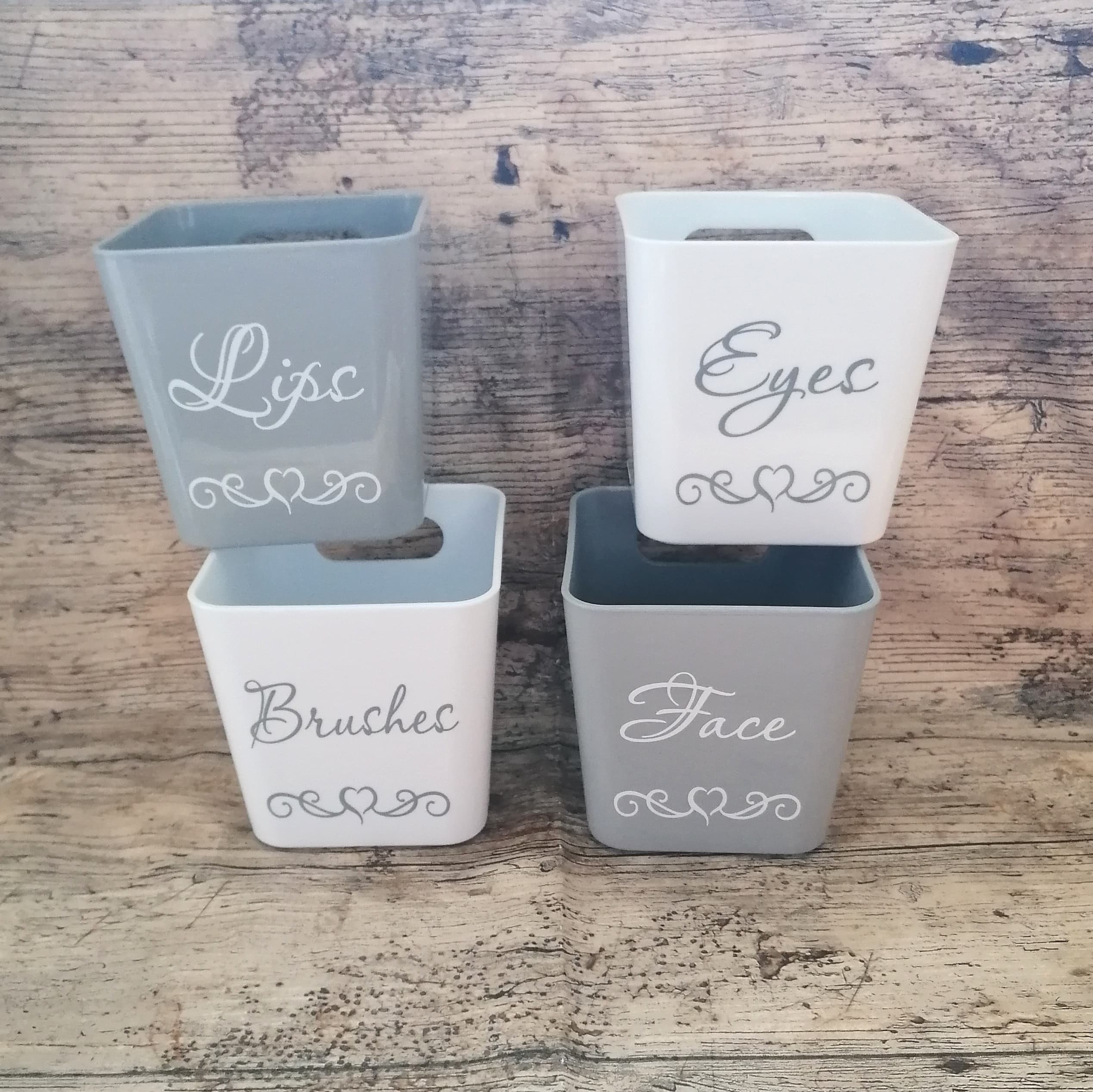 Make up Storage Pots Organised Make up Bathroom Brush - Etsy UK