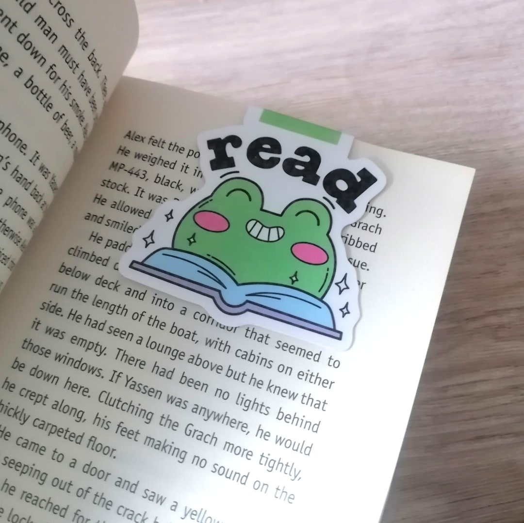 Cute Frog 'read' Magnetic Bookmark-book Lover-gift-book Accessory ...