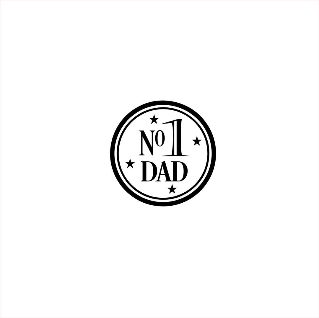 No1 Dad (number 1 Dad) Vinyl Decals/transfers X 2 Ideal for Glasses ...