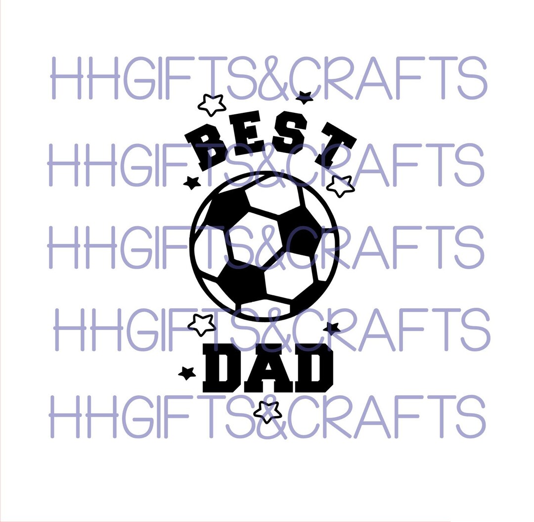 Best Dad (with Football) Vinyl Decal Transfer- for Wine Bottles/vases ...