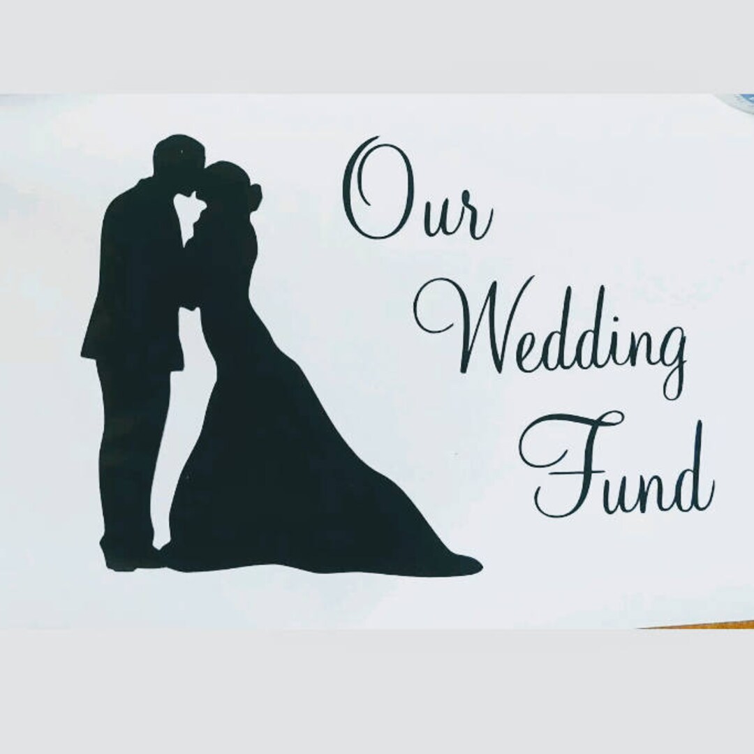 Our Wedding Fund Vinyl Transfer Decal for Frames/money Box Frames/ikea ...