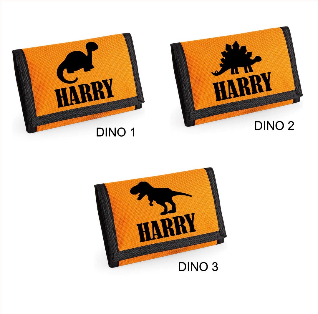 Personalised Rip Wallet Dinosaur Design- Kids Wallet- Holidays ...