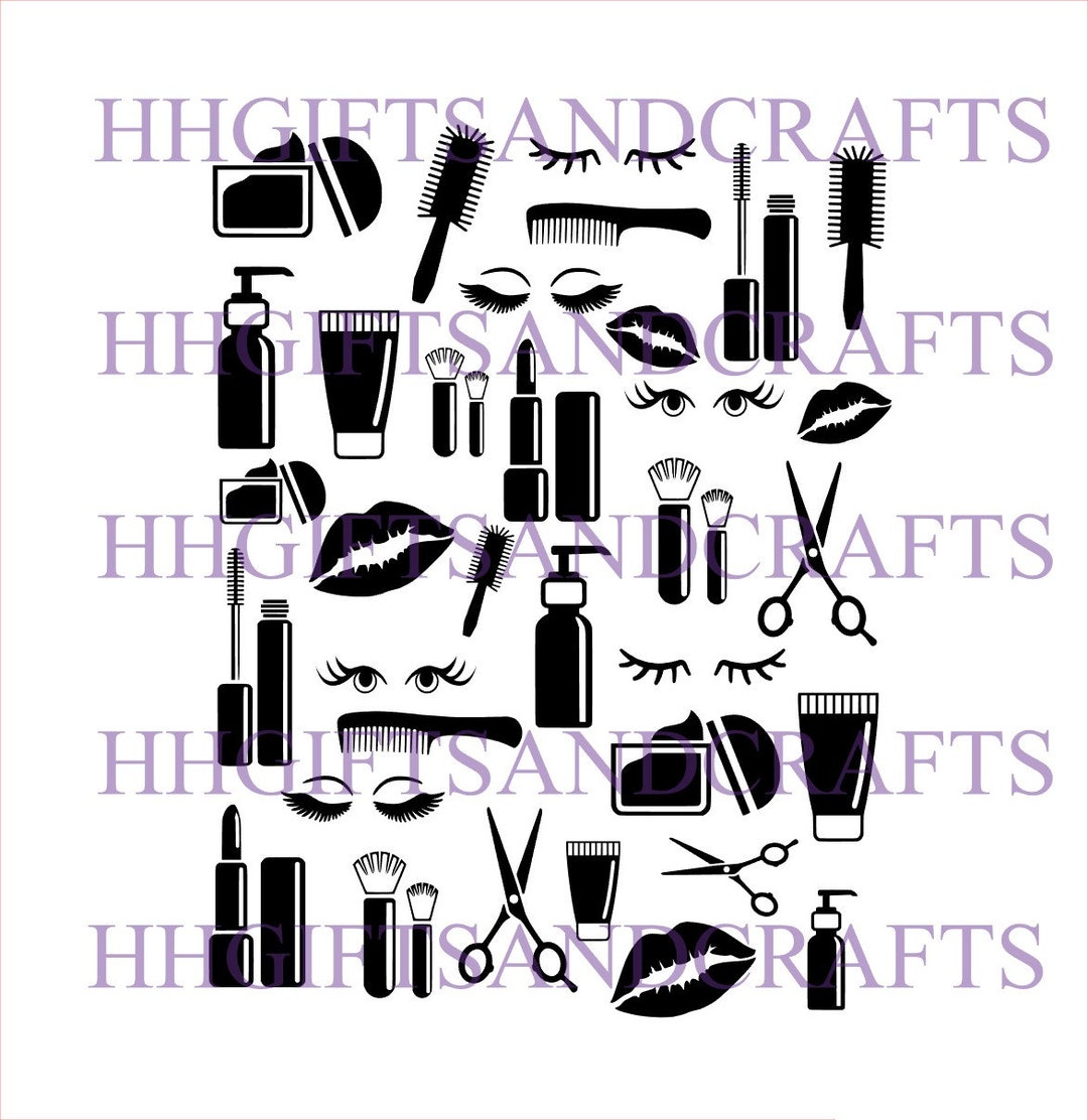 Hair and Beauty Vinyl Sheet Vinyl Decals Transfers Various Sizes X Over ...