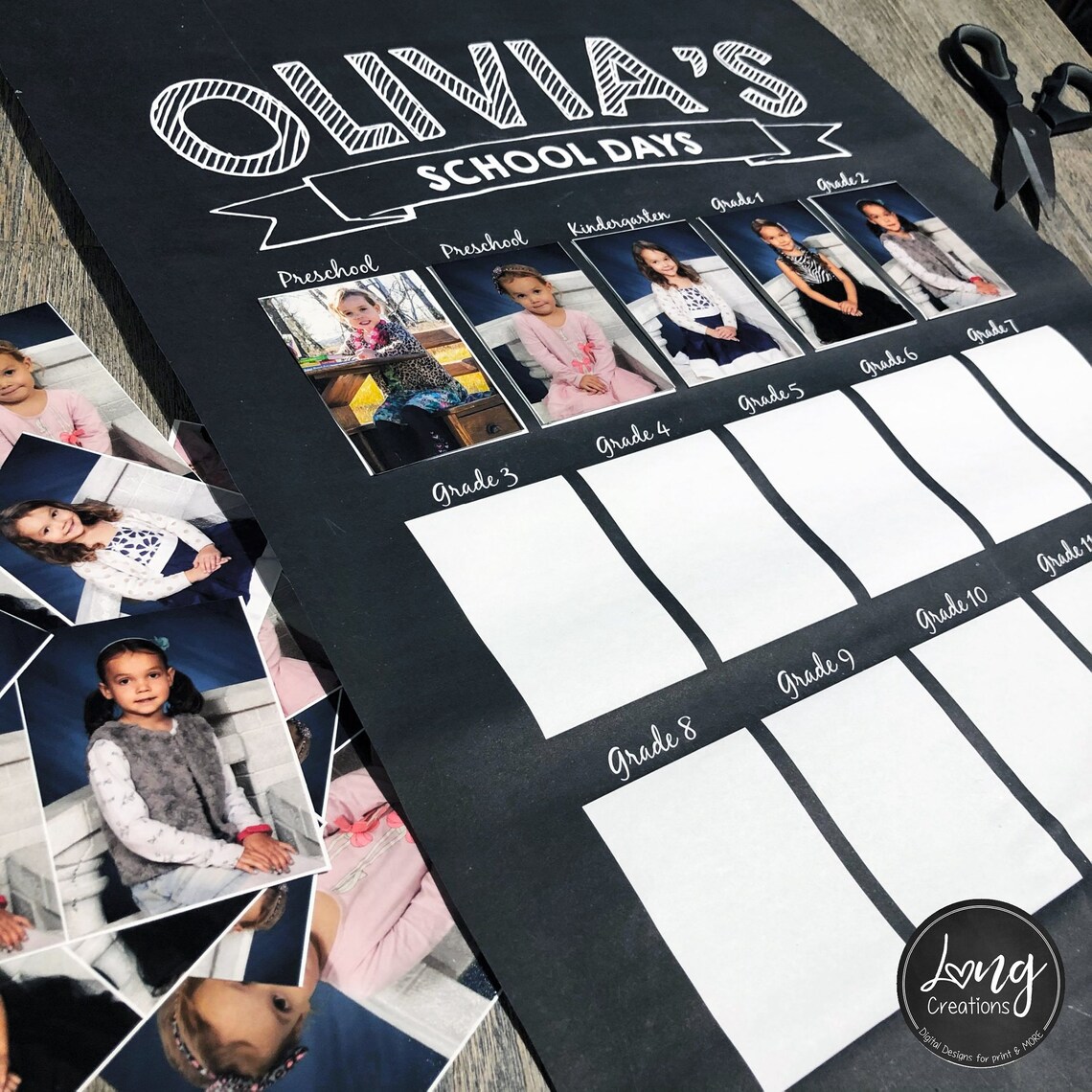 School Pictures School Days Display for Kids School | Etsy