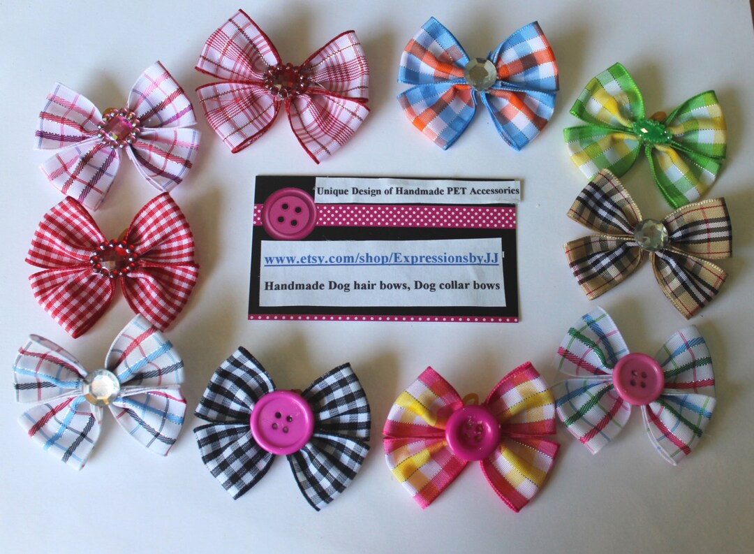 Dog Hair Bow - 2 Inch Size Perfect for Topknot - Special Design and ...