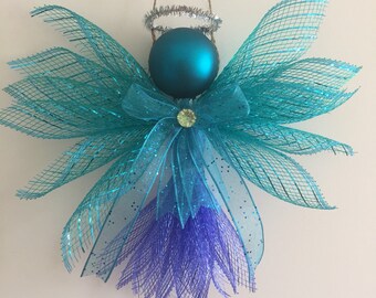Deco Mesh Angel | Etsy