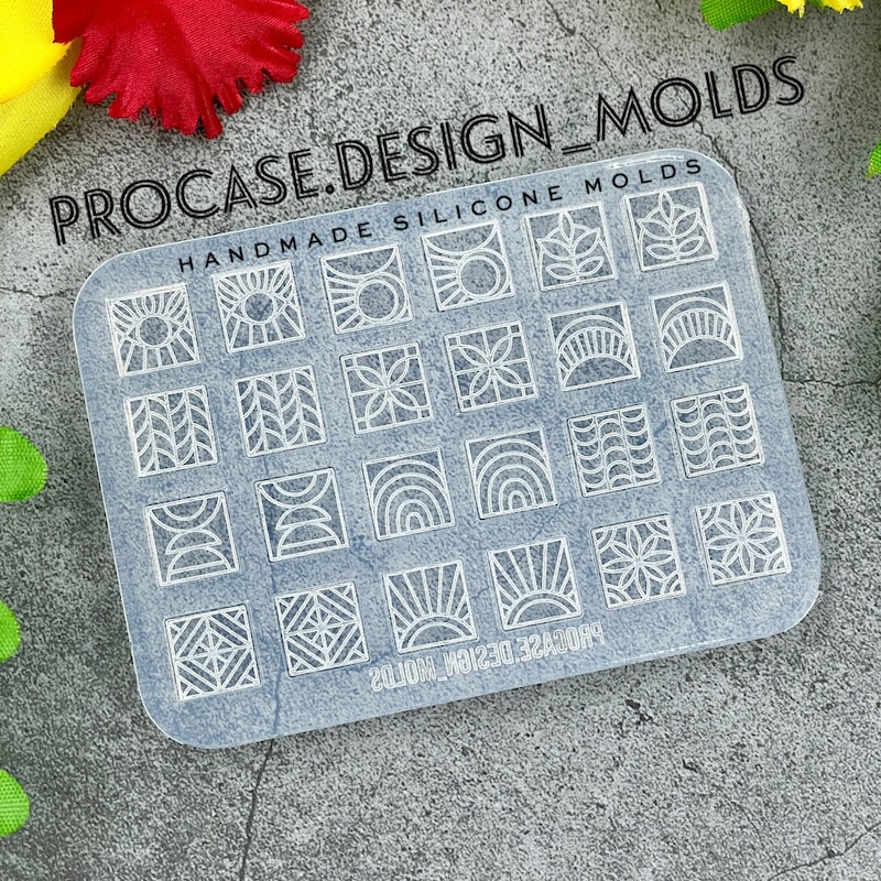 Abstract Resin Earring Mold - Etsy