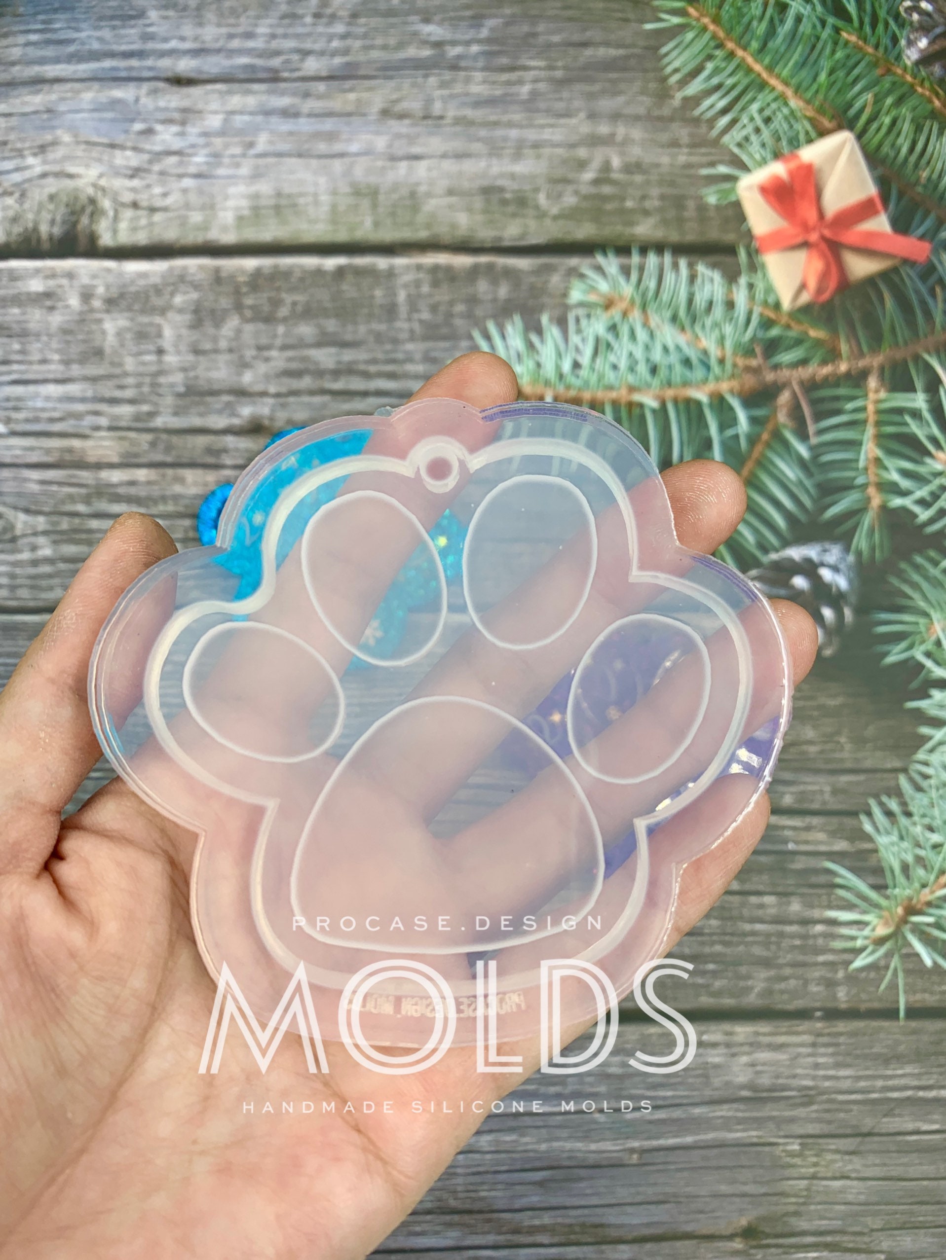 Dog Paw Mold (3 Inches), Silicone Mold, Resin Mold, Shiny Mold ...