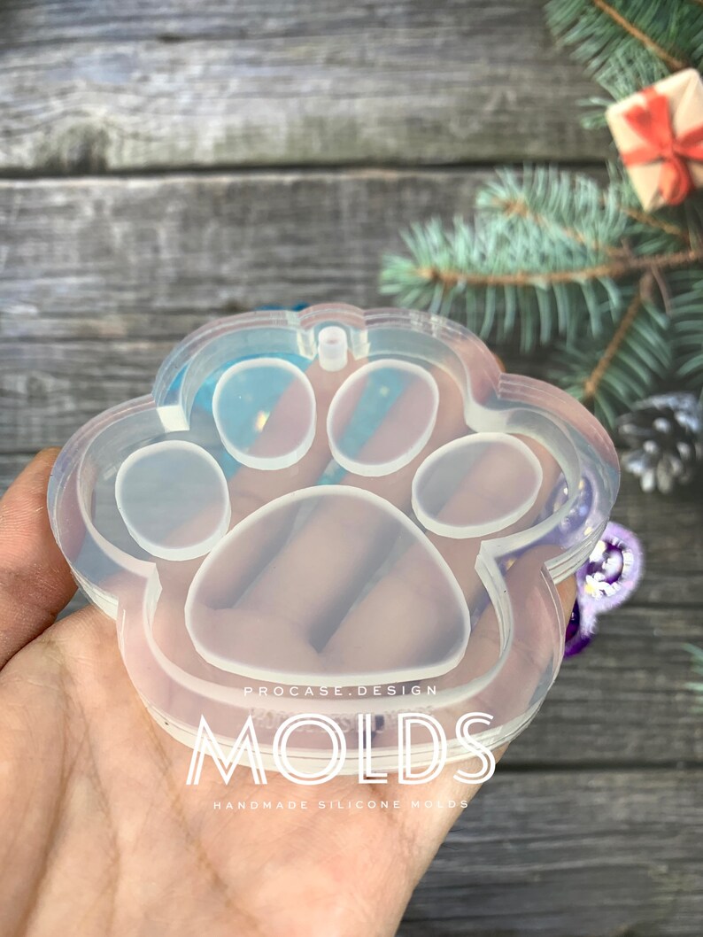 Dog Paw Mold (3 Inches), Silicone Mold, Resin Mold, Shiny Mold ...