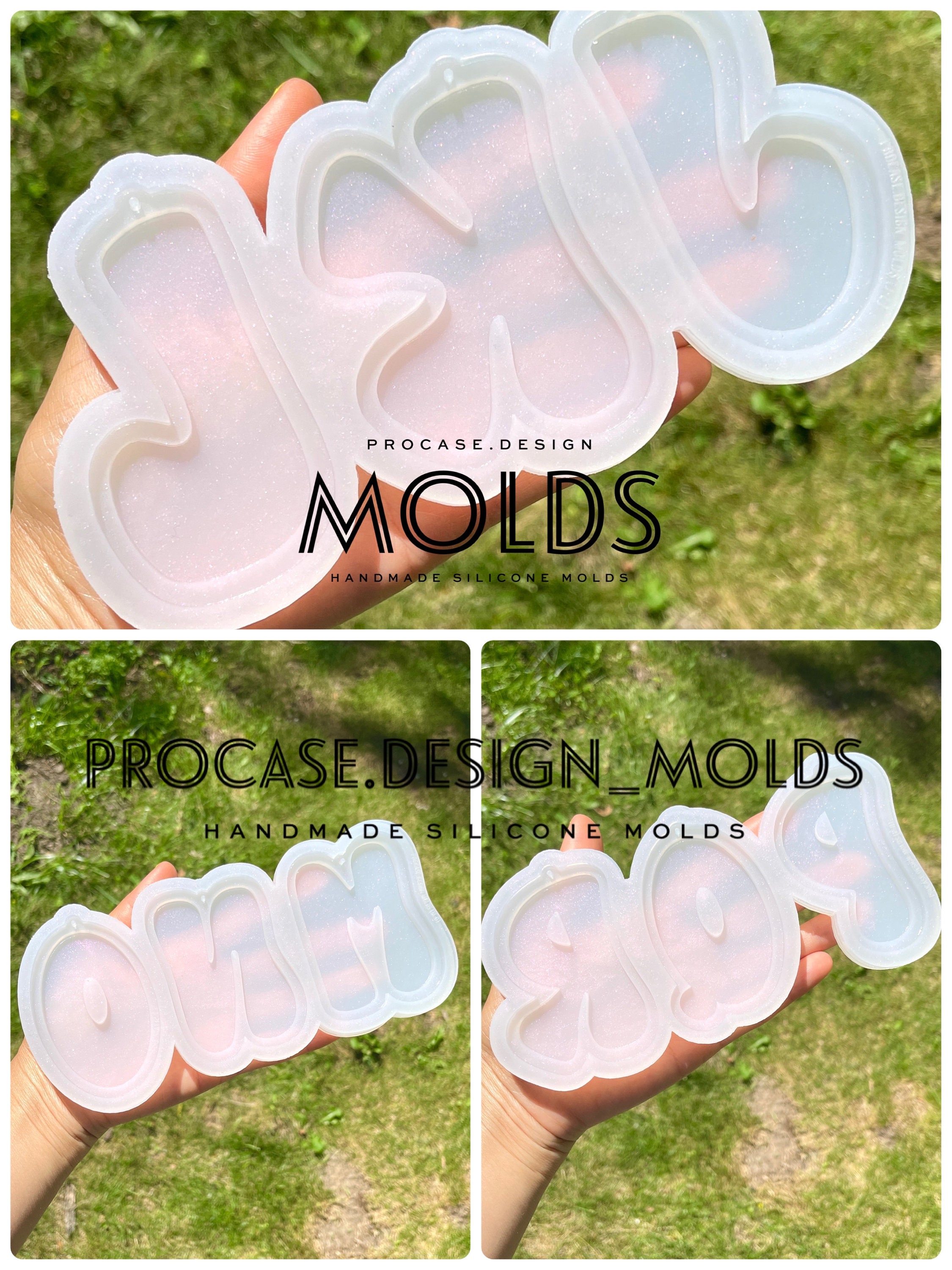 Funky Alphabet Mold for Making Resin Keychains | Letter Silicone Molds ...