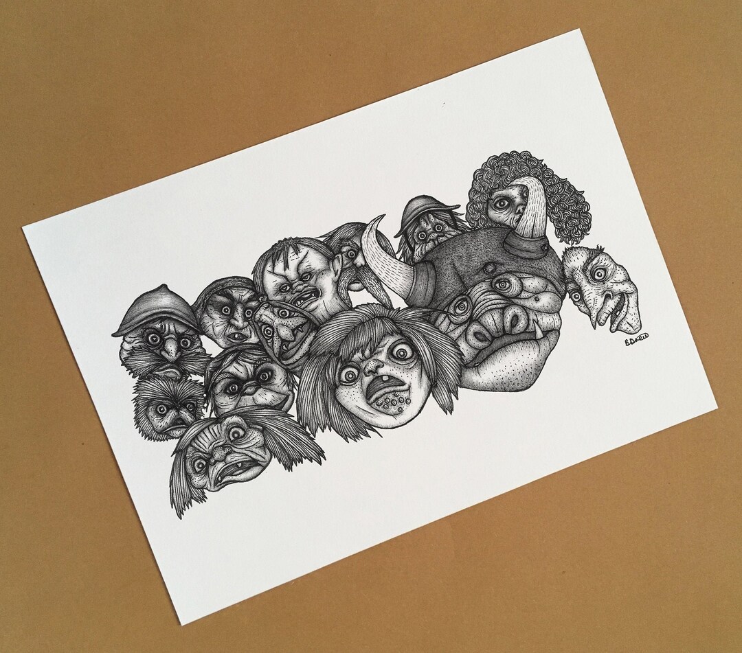 Labyrinth Goblins Print - Etsy