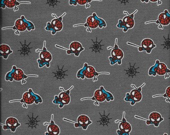 Spiderman Flannel Fabric - Etsy