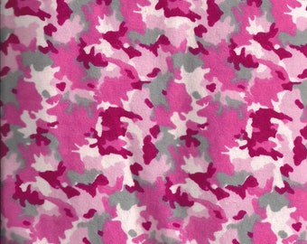 Pink camo fabric | Etsy