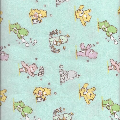 Care Bears Playful Pink FLANNEL Fabric By-the-yard 100% | Etsy