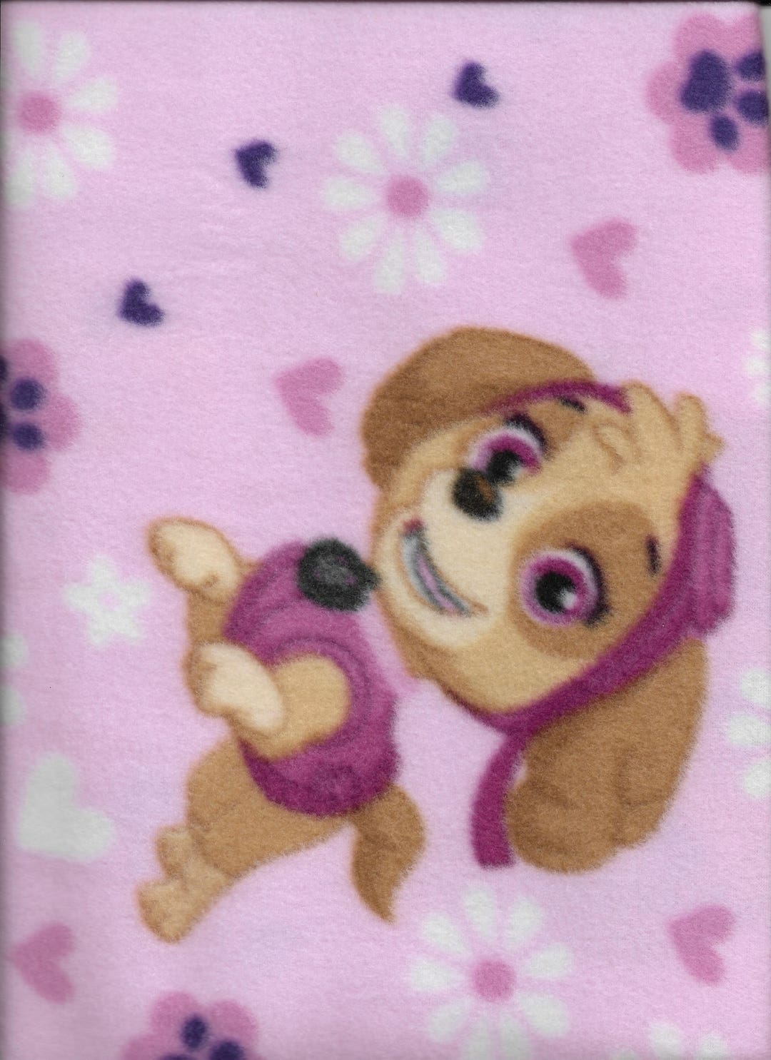 New Nickelodeon Pink Paw Patrol Pup Power Fleece Fabric by the Yard ...