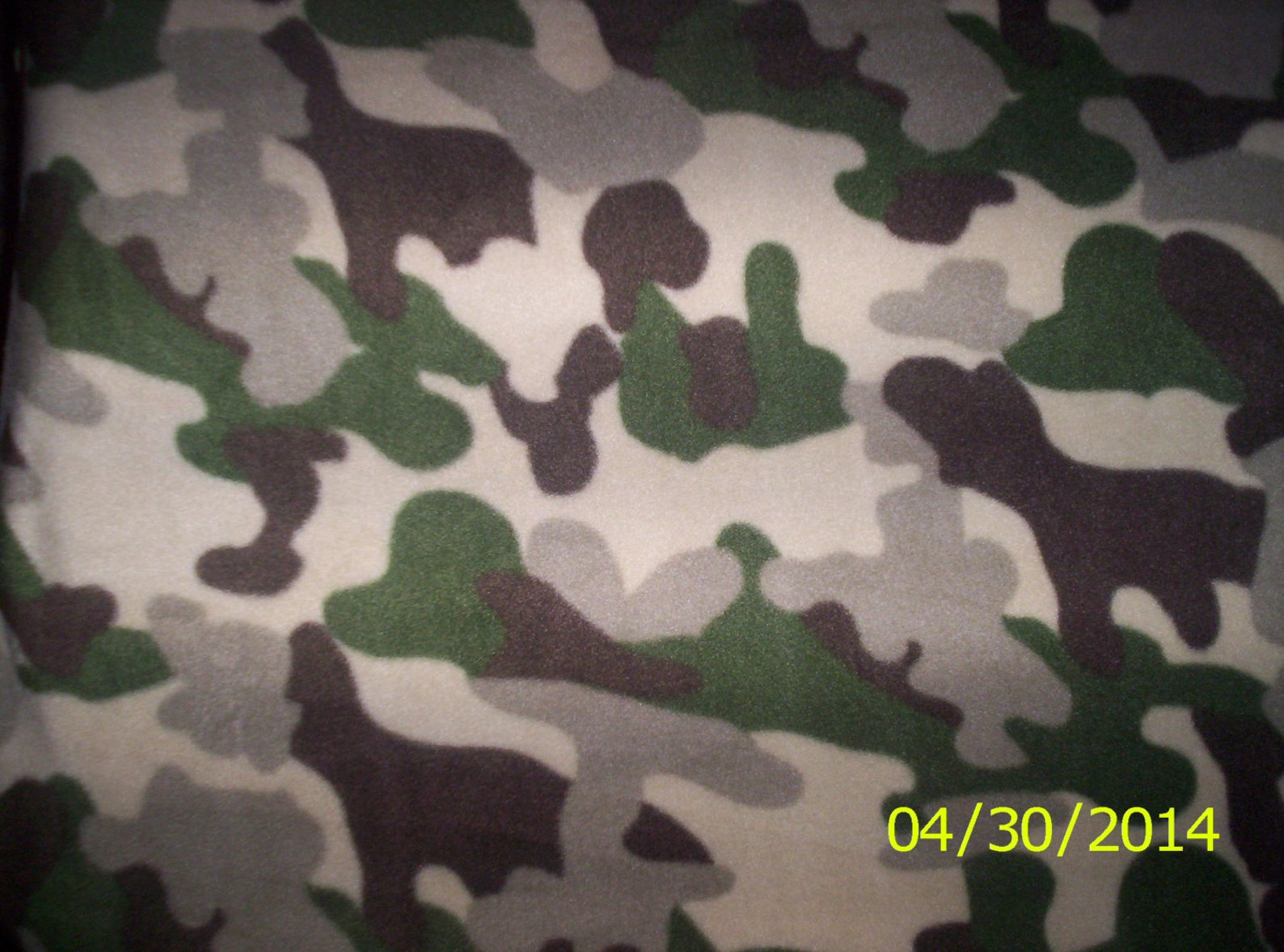 New Brown Military Camouflage Fleece Fabric by the Yard and Half-yard ...