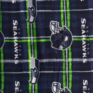 New NFL Officially Licensed Seattle Seahawks Flannel Fabric by the Yard ...