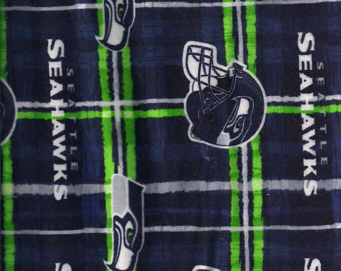 New NFL Officially Licensed Seattle Seahawks Flannel Fabric by the Yard ...