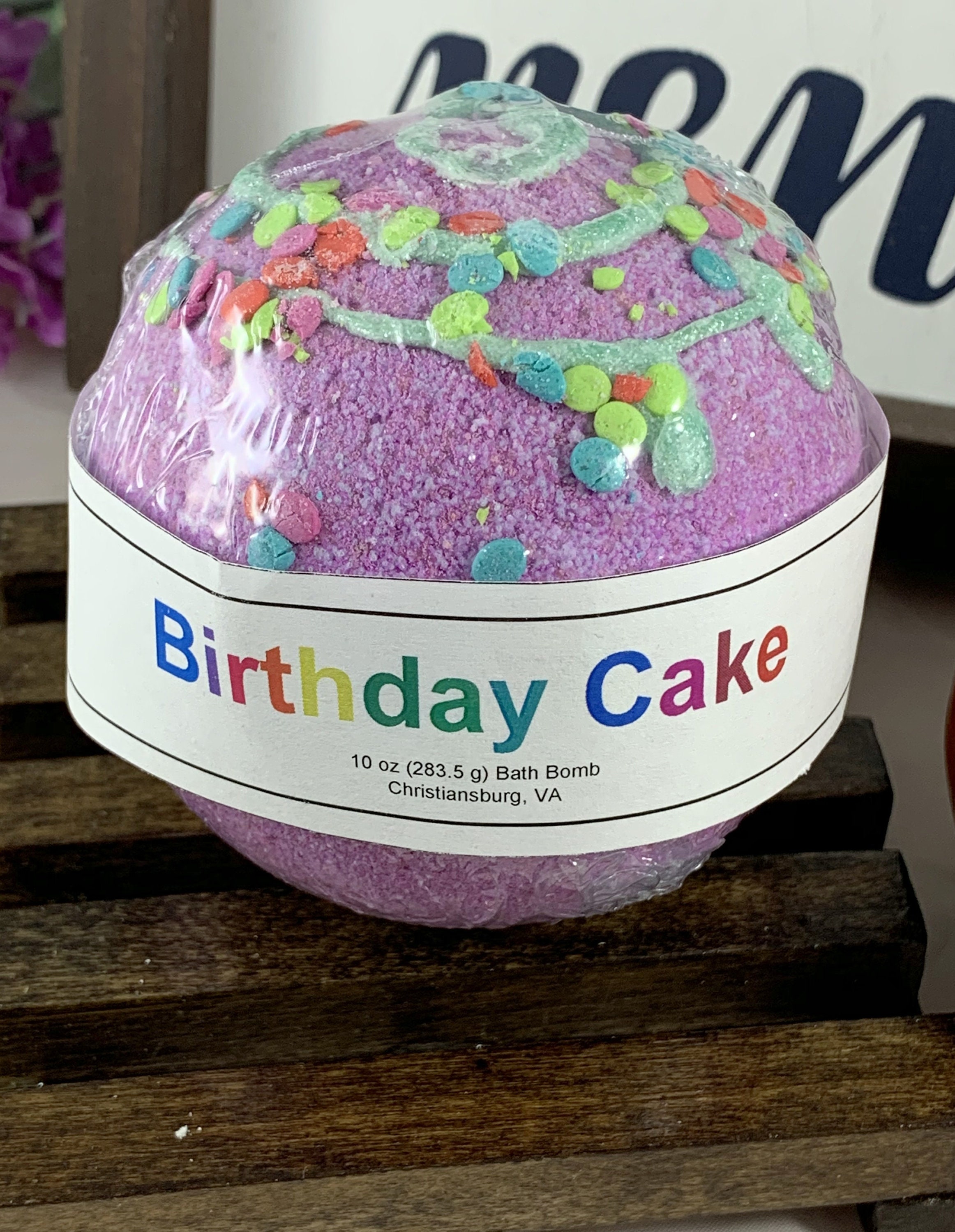 Birthday Cake Scented Bath Bomb Fun Bath Bombs for Kids | Etsy
