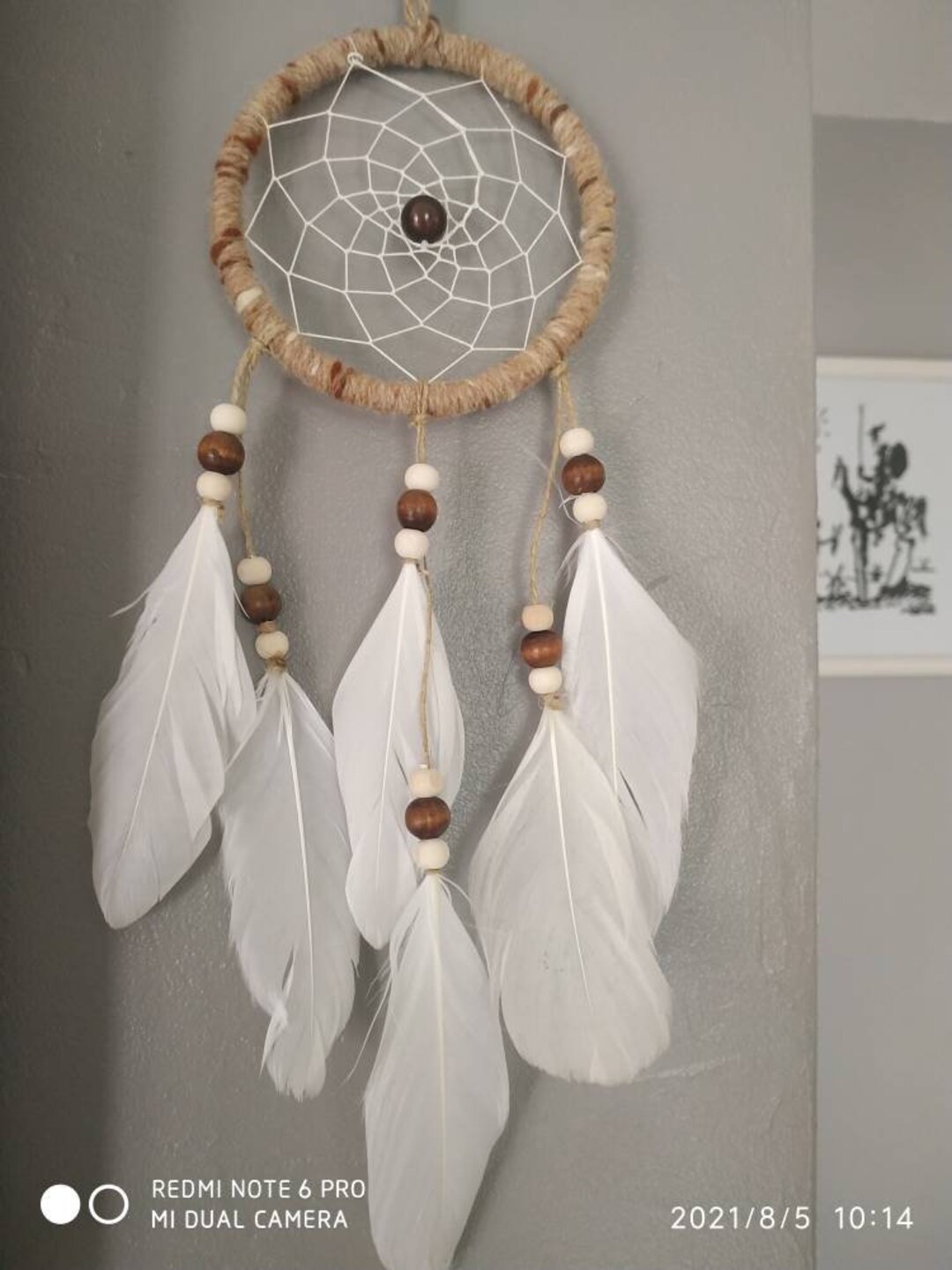 Boho Chic Dream Catcher 10 Cm in Diameter - Etsy