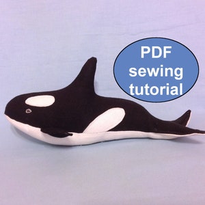 Orca Sewing Pattern PDF Orca Pattern & Tutorial Stuffed Whale - Etsy