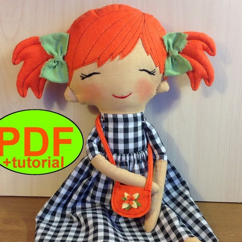 PDF Cloth Doll Patternpdf Sewing Tutorialsoft Doll Pattern - Etsy