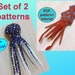 Octopus and Squid Sewing Pattern & Tutorial PDF Set of 2 Patterns ...