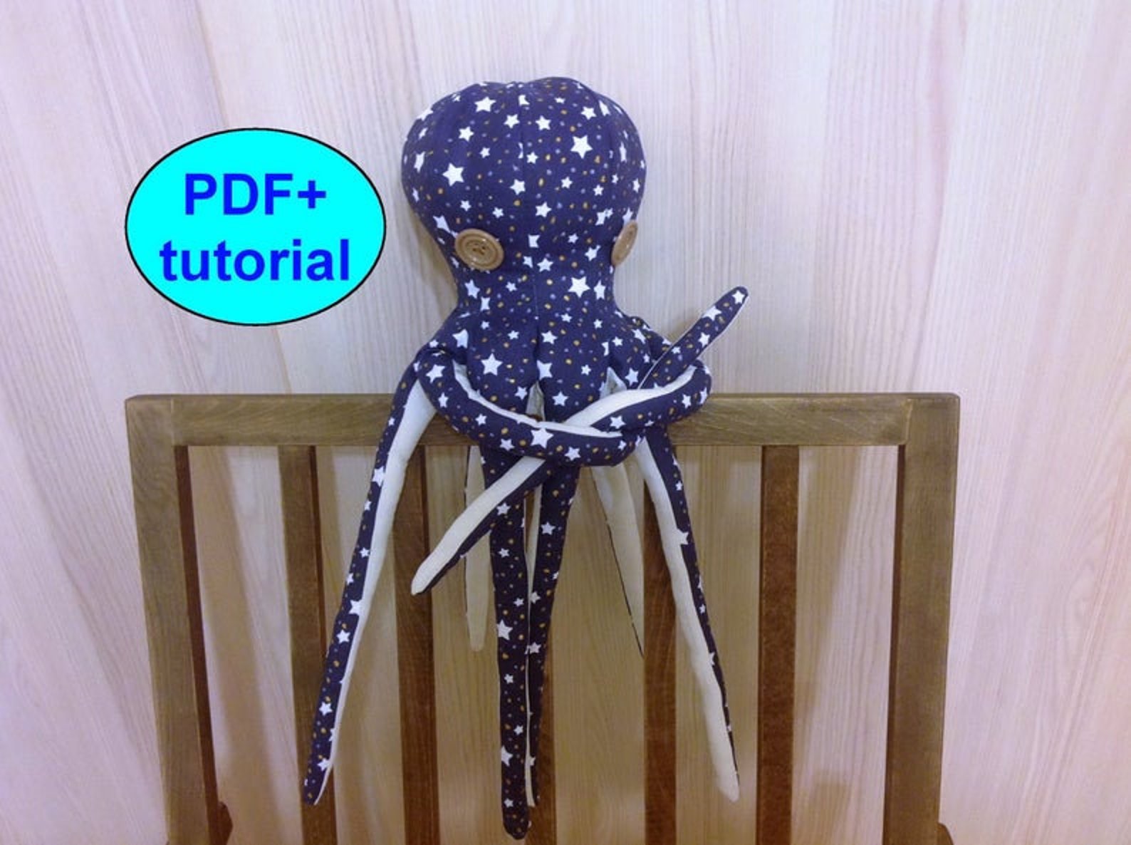 Octopus Sewing Pattern Stingray Pattern Stuffed Octopus | Etsy