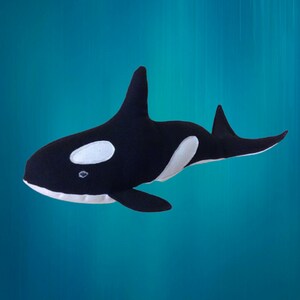 Orca Sewing Pattern PDF Orca Pattern & Tutorial Stuffed Whale Pattern ...