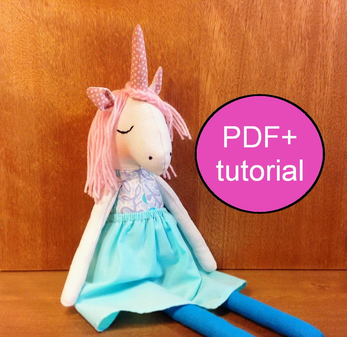 Stuffed Unicorn Pattern Unicorn Doll Sewing Pattern & Tutorial - Etsy