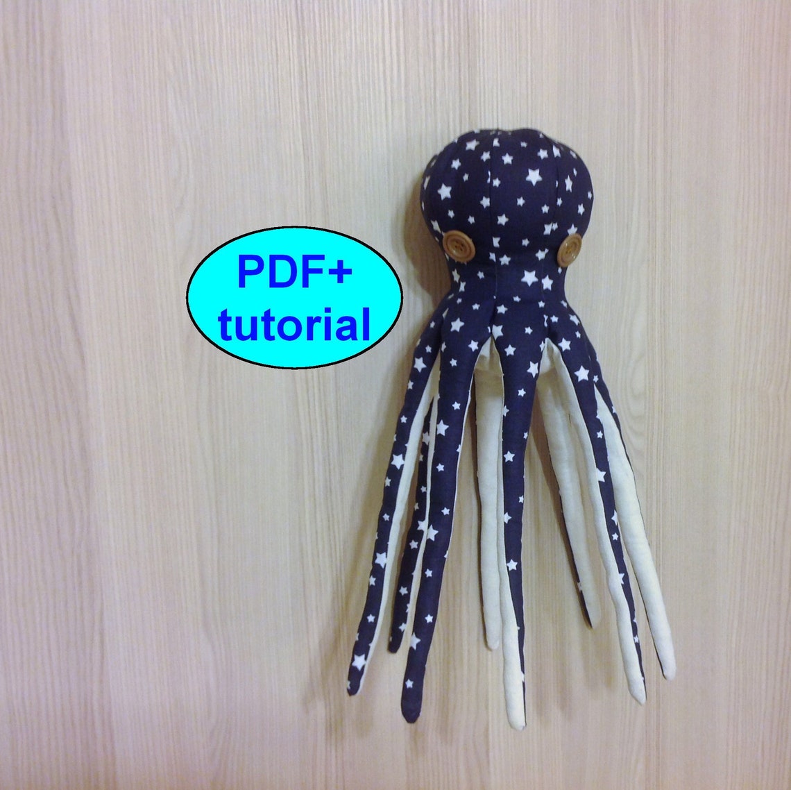 Octopus sewing pattern & tutorial PDF Octopus pattern Sea | Etsy