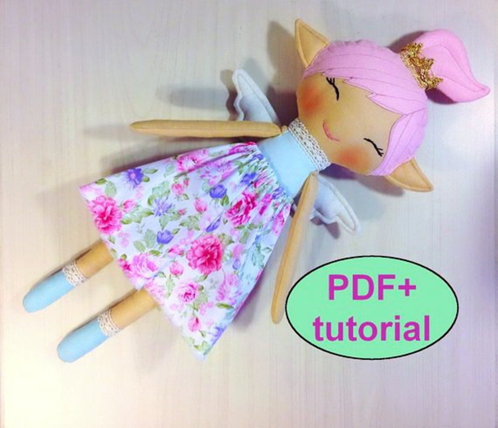 Fairy Doll Pattern PDF 18 Princess Rag Doll Sewing - Etsy