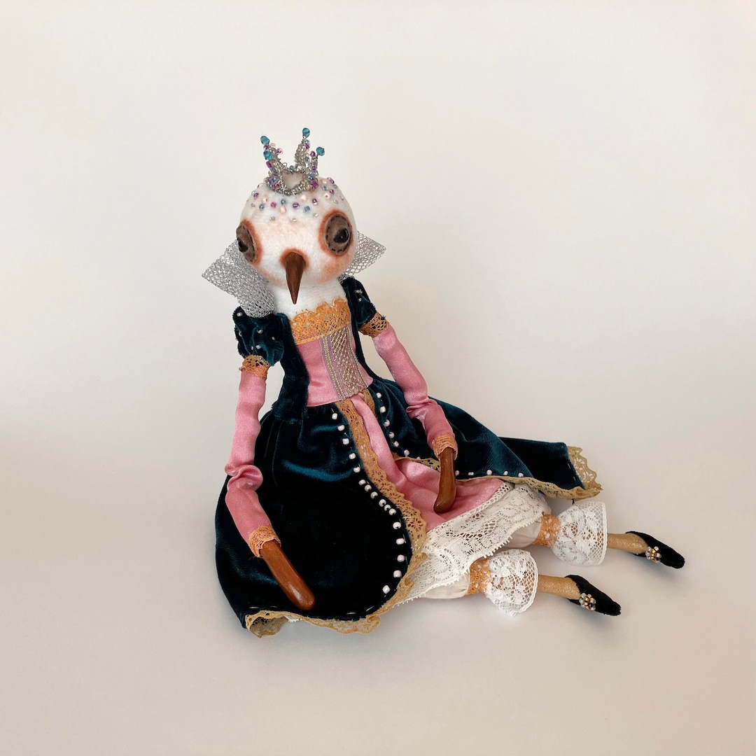 Boudoir Doll Bird Anthropomorphic Doll in Marie Antoinette Style ...