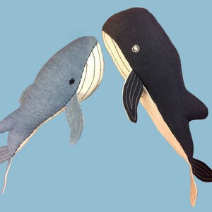 Stuffed Animals Pattern Whale Pattern Whale Sewing Pattern Soft Toy ...