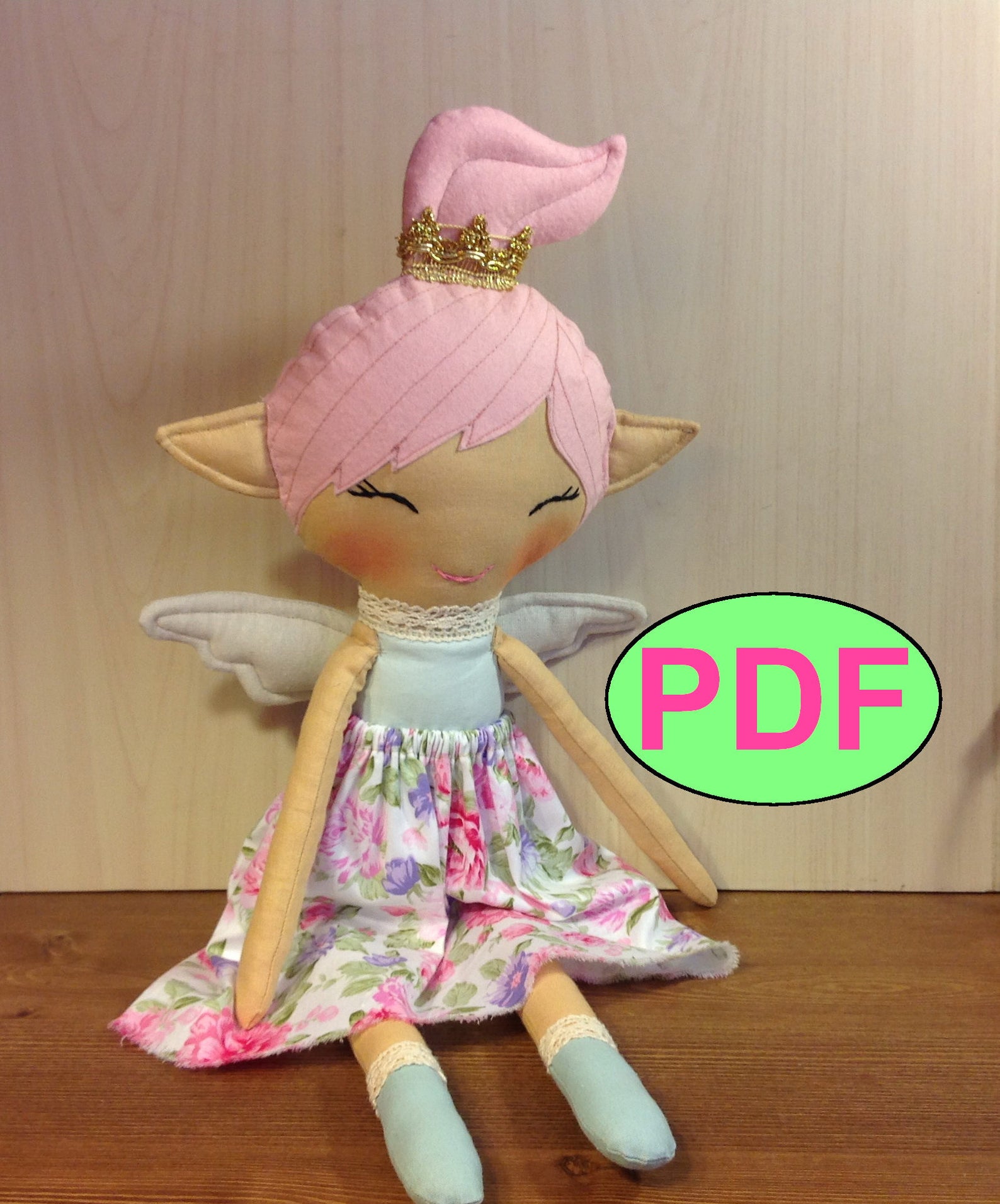 Fairy Doll Pattern PDF 18 Princess Rag Doll Sewing - Etsy