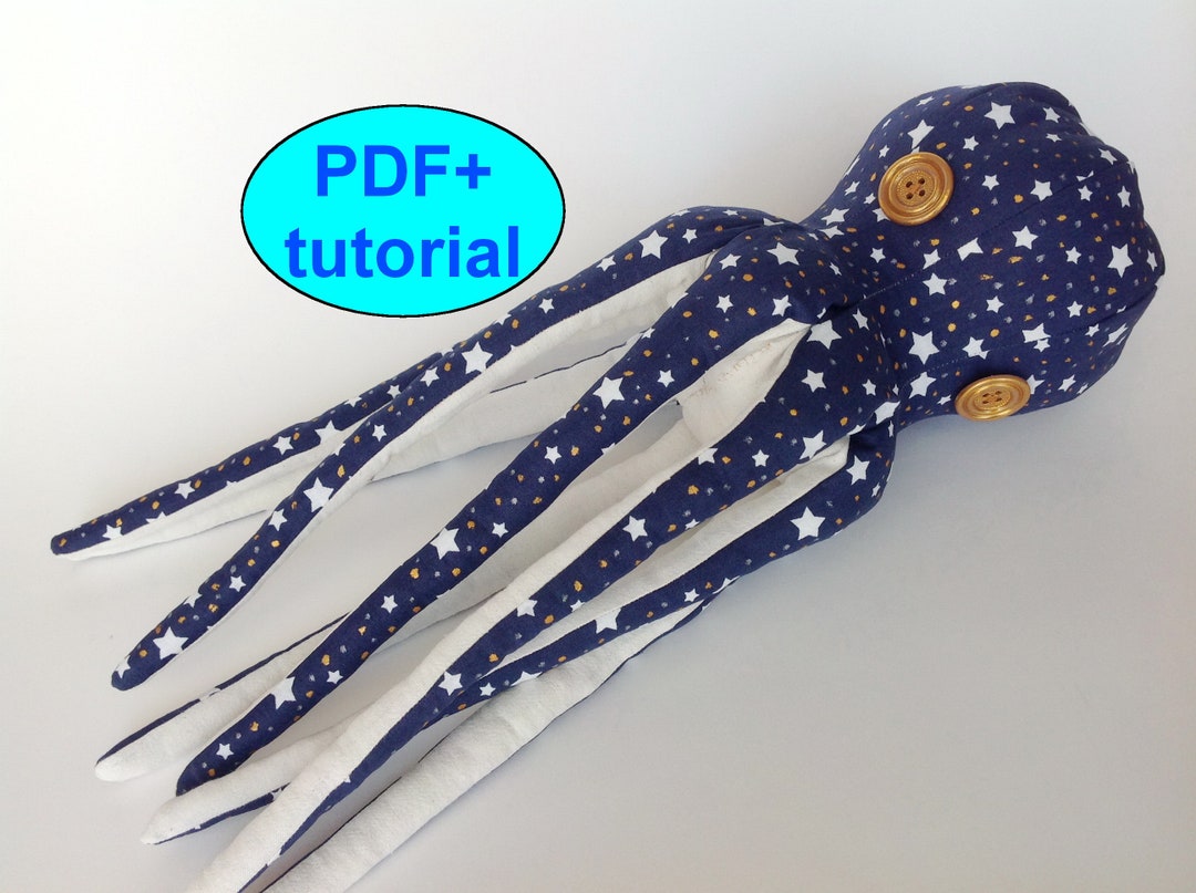 Octopus Pattern Octopus Sewing Pattern Octopus Plush Toy - Etsy