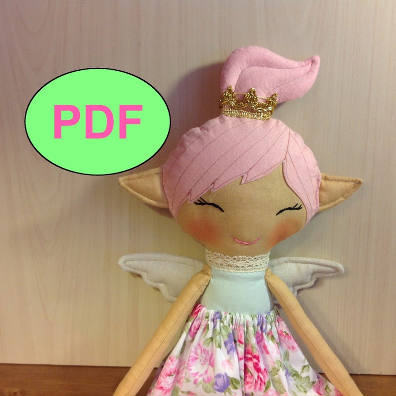Fairy Doll Pattern PDF 18 Princess Rag Doll Sewing - Etsy