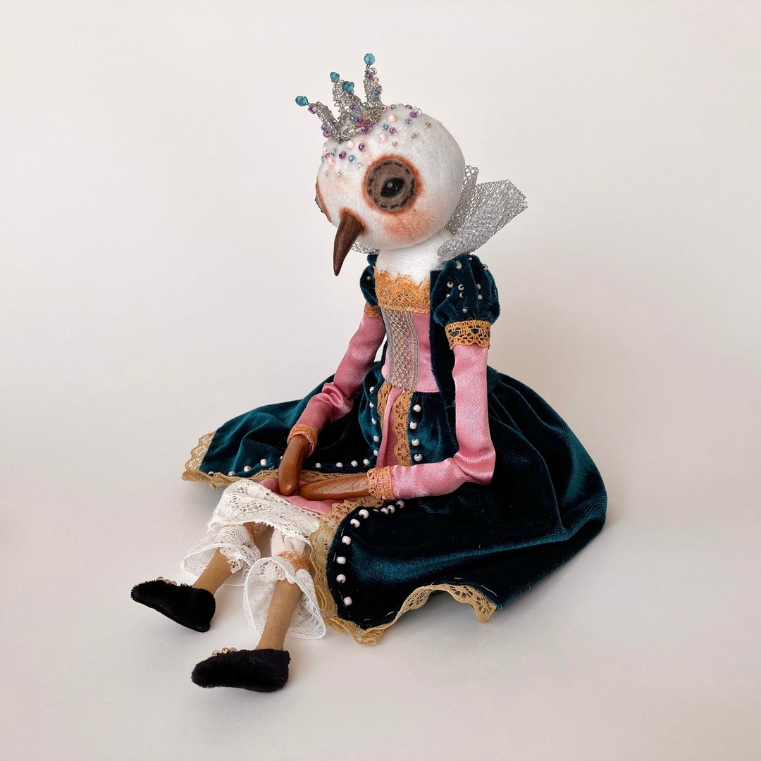 Boudoir Doll Bird Anthropomorphic Doll in Marie Antoinette Style ...