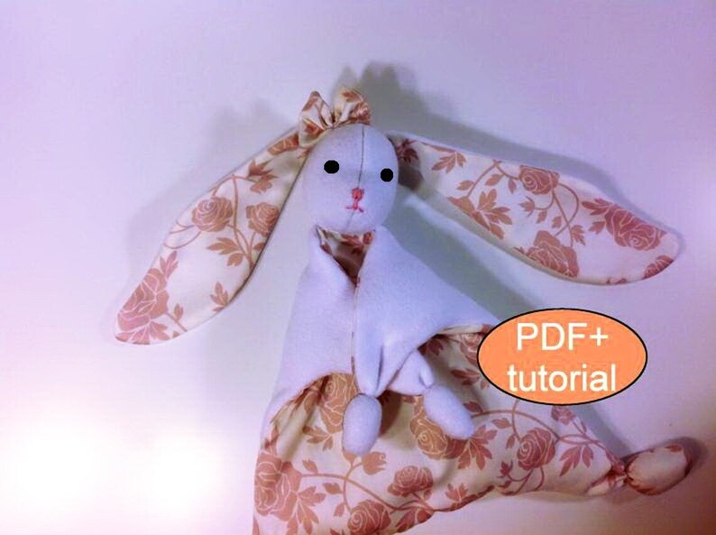 Bunny Lovey PDF Sewing Pattern Bunny Pattern Snuggle Bunny - Etsy