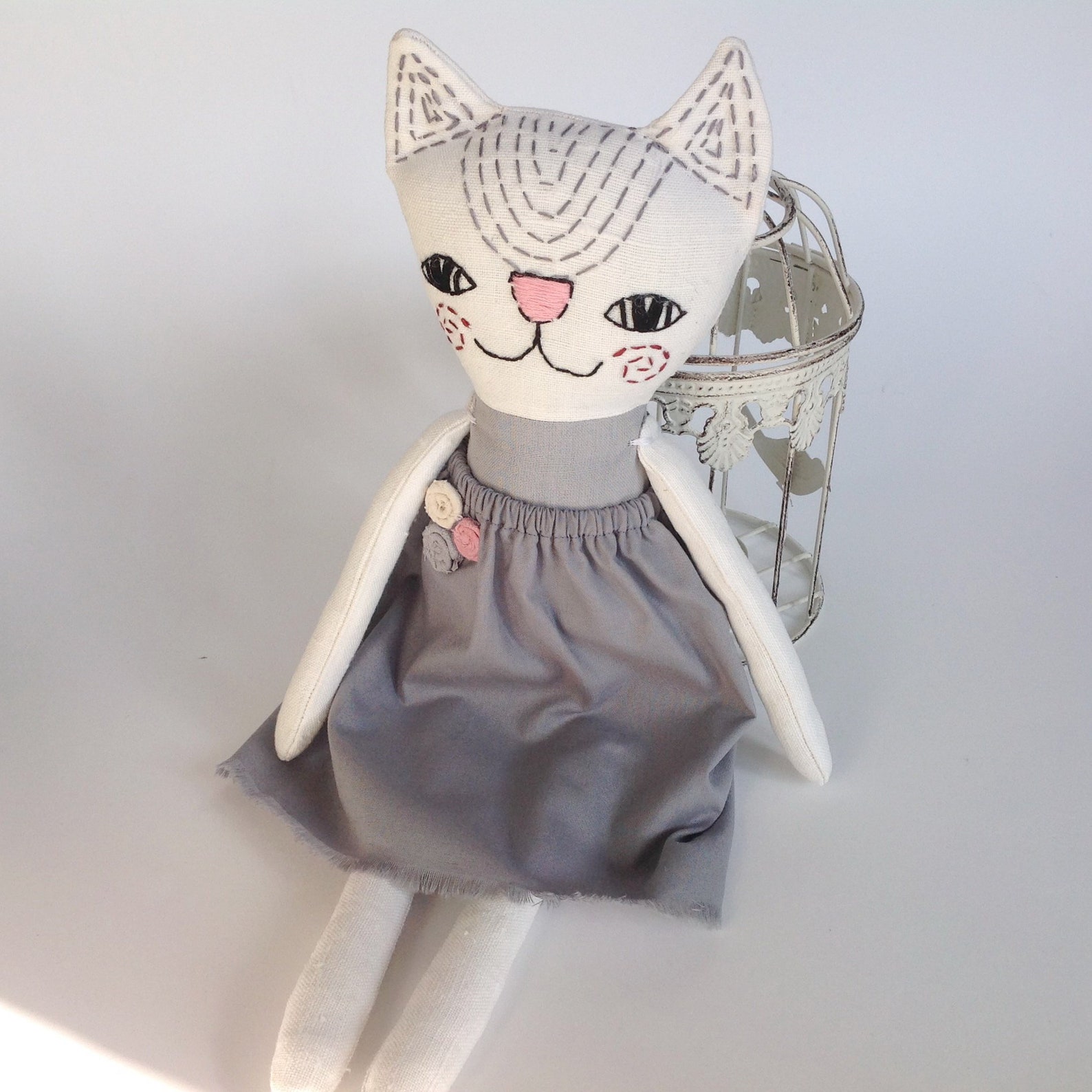 PDF Cat Sewing Pattern & Tutorial Stuffed Cat Pattern Cloth | Etsy