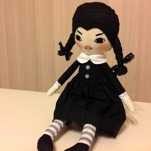 PDF Pattern and Tutorial of Wednesday Doll Cloth Doll Pattern - Etsy