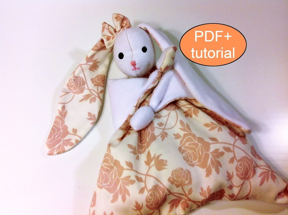 Bunny Lovey PDF Sewing Pattern Bunny Pattern Snuggle Bunny - Etsy UK