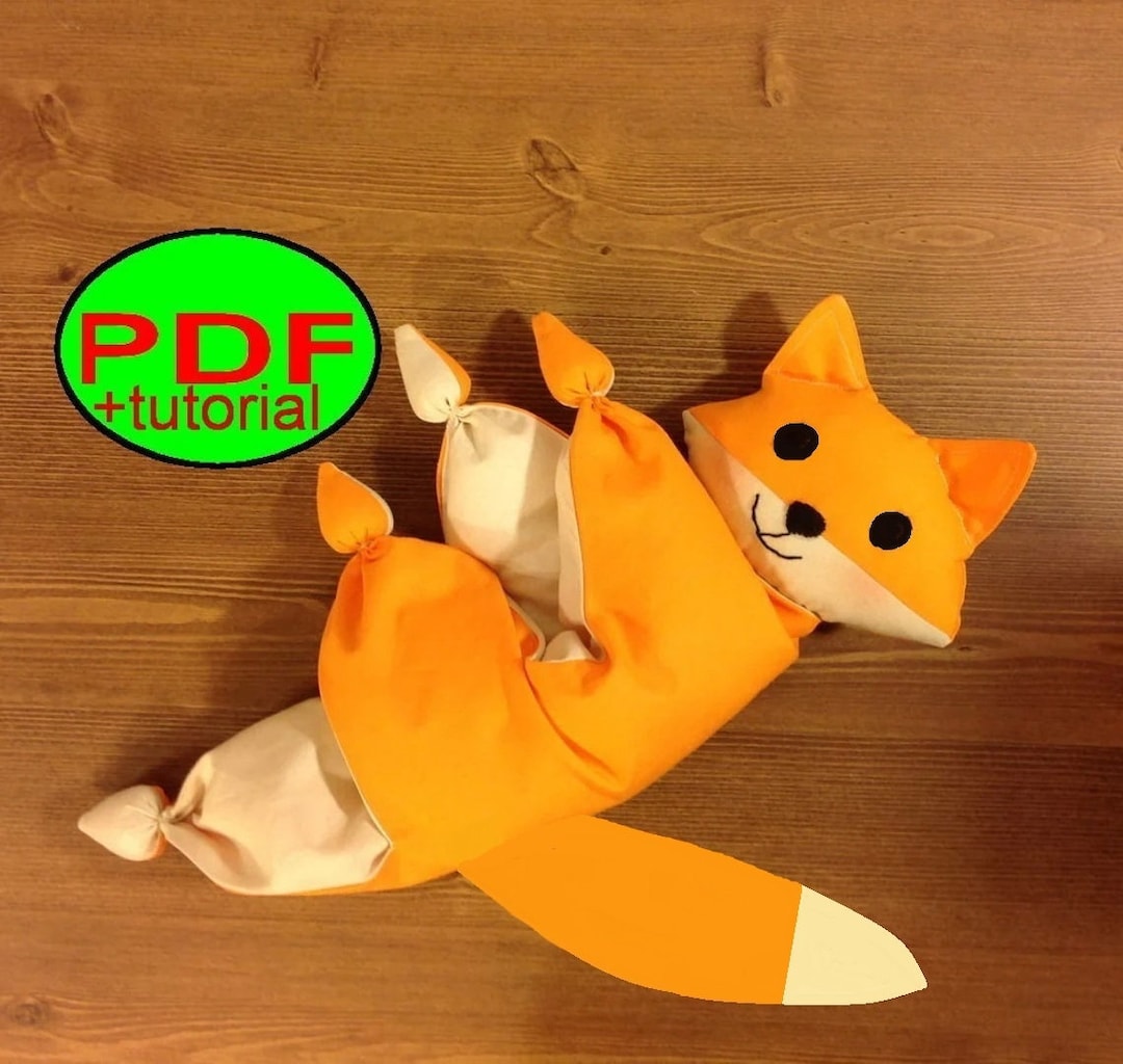 Fox Lovey PDF Sewing Pattern Plush Fox Sewing Pattern Baby - Etsy